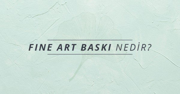 Fine Art Baskı Nedir? | OMNE